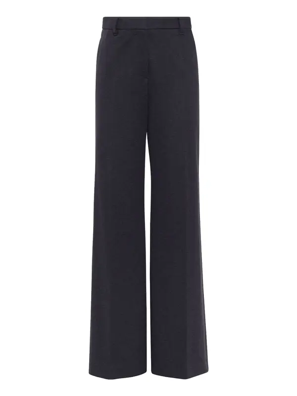 Brunello Cucinelli Wide-leg Trousers - Black