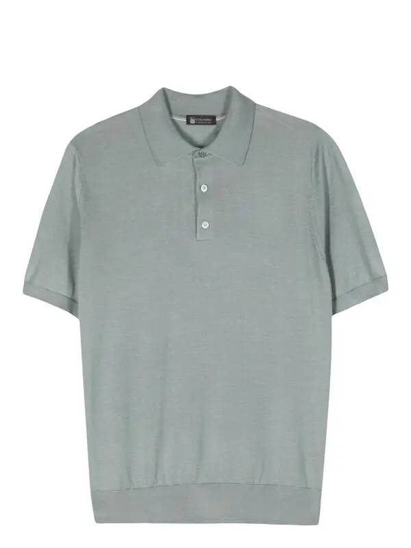 Colombo Cashmere-blend Polo Shirt - Green