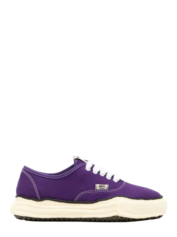 Mihara Yasuhiro Baker Cotton Canvas Sneakers - Purple