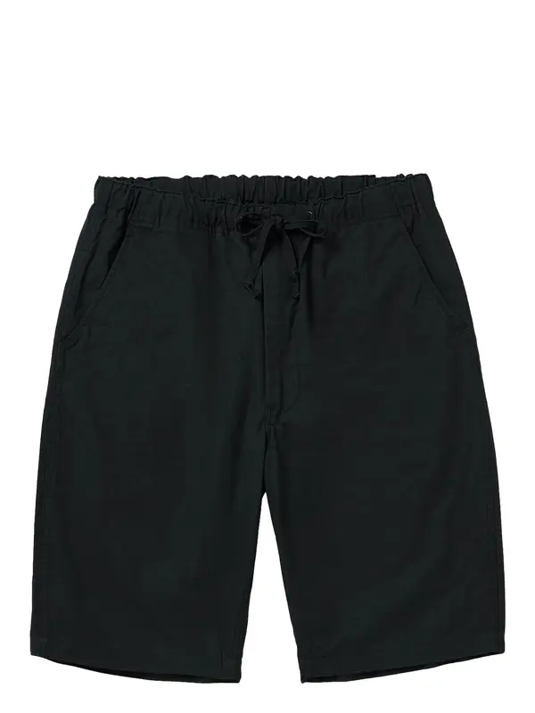 ORSLOW New Yorker Straight-leg Cotton-ripstop Drawstring Shorts - Black