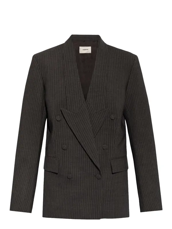 Coperni Pinstripe Double-breasted Blazer - Grey