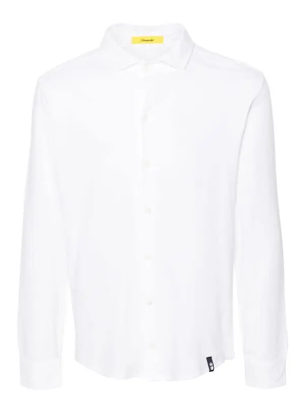 DRUMOHR Piqué-weave Cotton Shirt - White