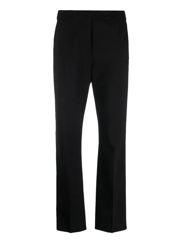 Max Mara Mid-rise Straight-leg Trousers - Black