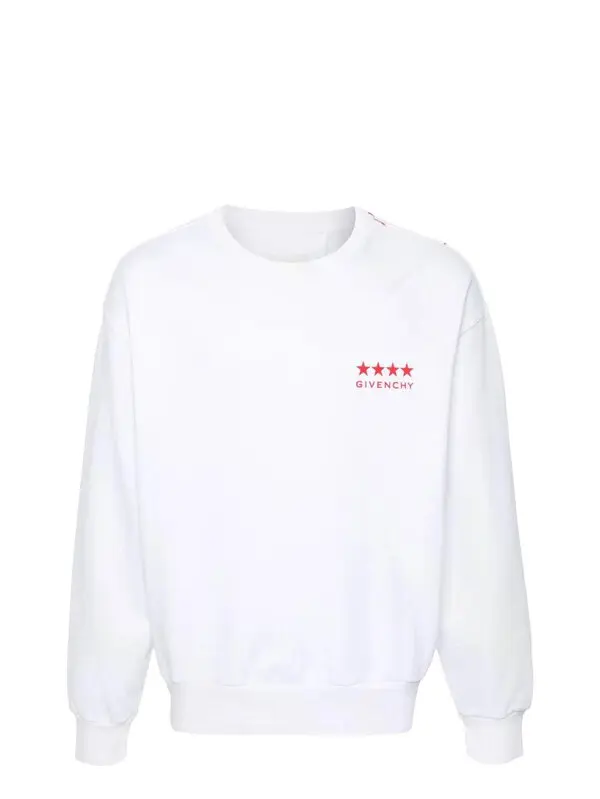 Givenchy 4g Printed Cotton Sweatshirt - White