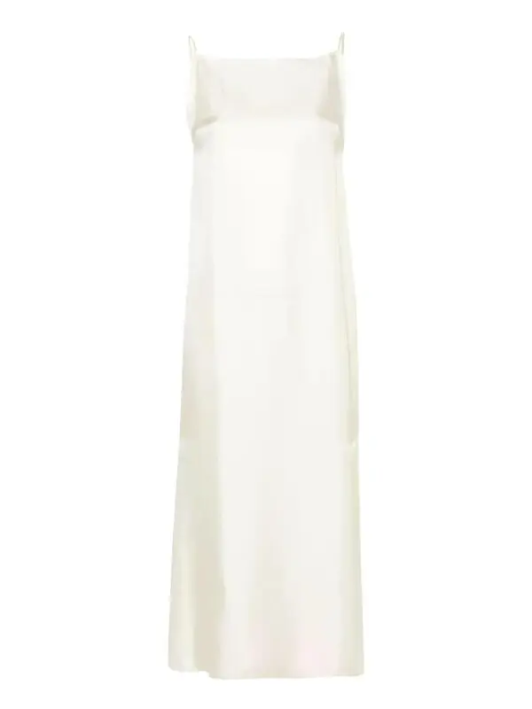 Loulou De Saison Sulum Silk Midi Dress - Neutrals