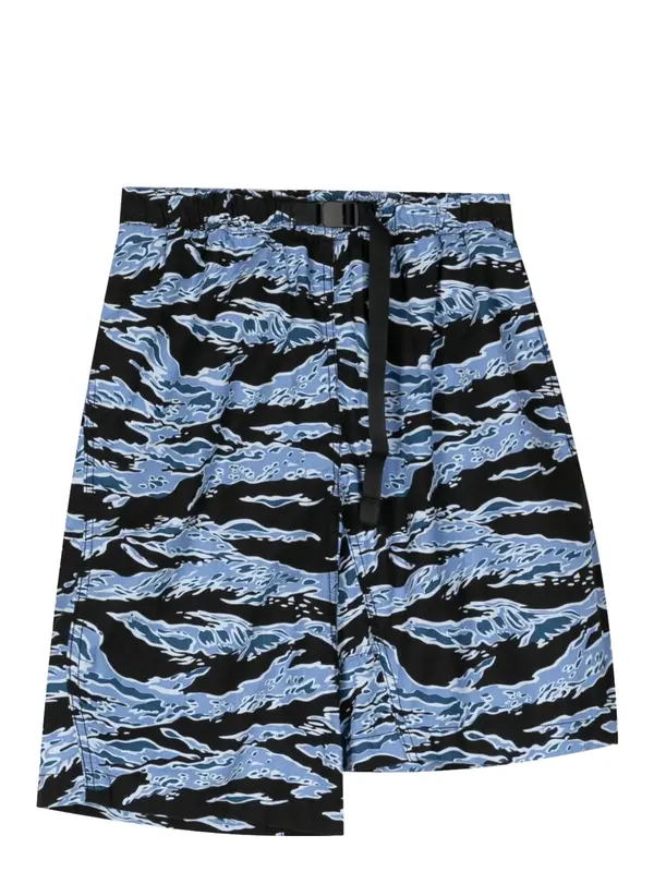 FUMITO GANRYU X Phenomenon Graffiti Cotton Shorts - Blue