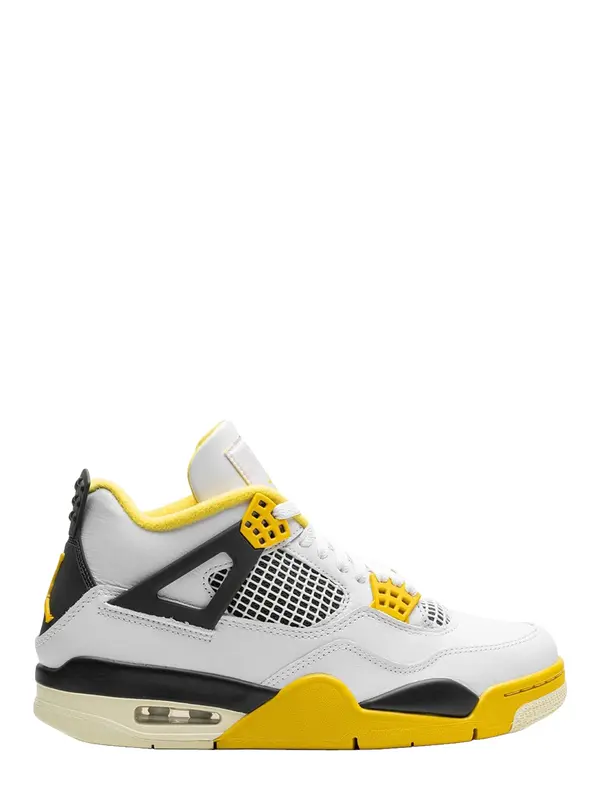 JORDAN Air 4 Vivid Sulfur Sneakers - White