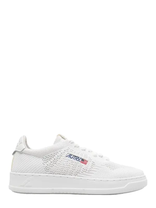 AUTRY Medalist Knitted Sneakers - White