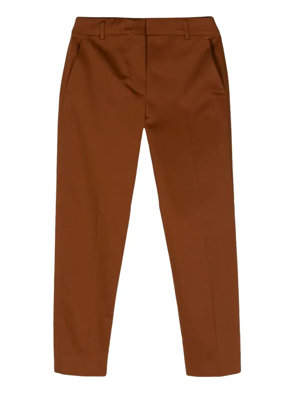 Max Mara Lince Mid-rise Tapered Trousers - Brown