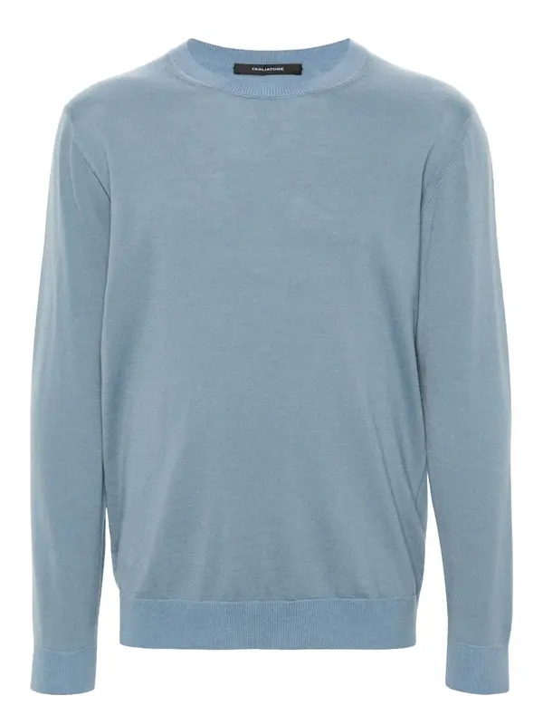 Tagliatore Twin Fine-ribbed Jumper - Blue