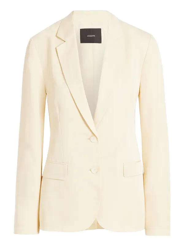 JOSEPH Belmore Silk And Cotton-blend Blazer - Cream