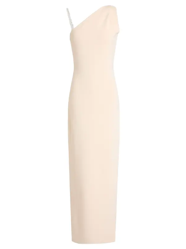 Rachel Gilbert Silica Crystal-embellished Gown - Cream