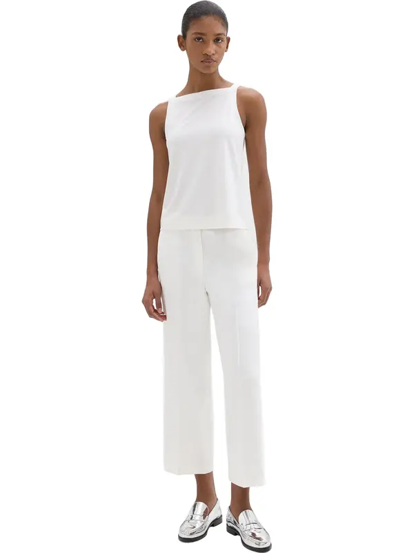 Theory Straight Pull-on Pant - Ivory