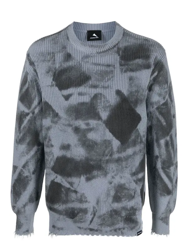 MAUNA KEA Ribbed Crew Neck Jumper - Grey