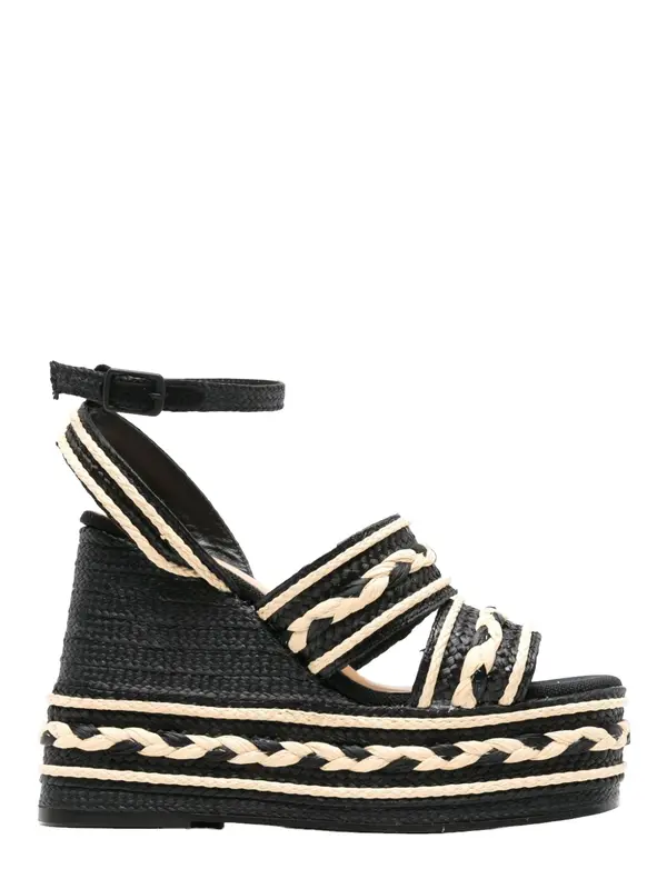 CastaÑer Fermina Wedge Espadrilles - Black