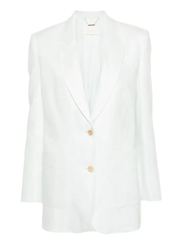 Zimmermann Natura Linen Blazer - Green