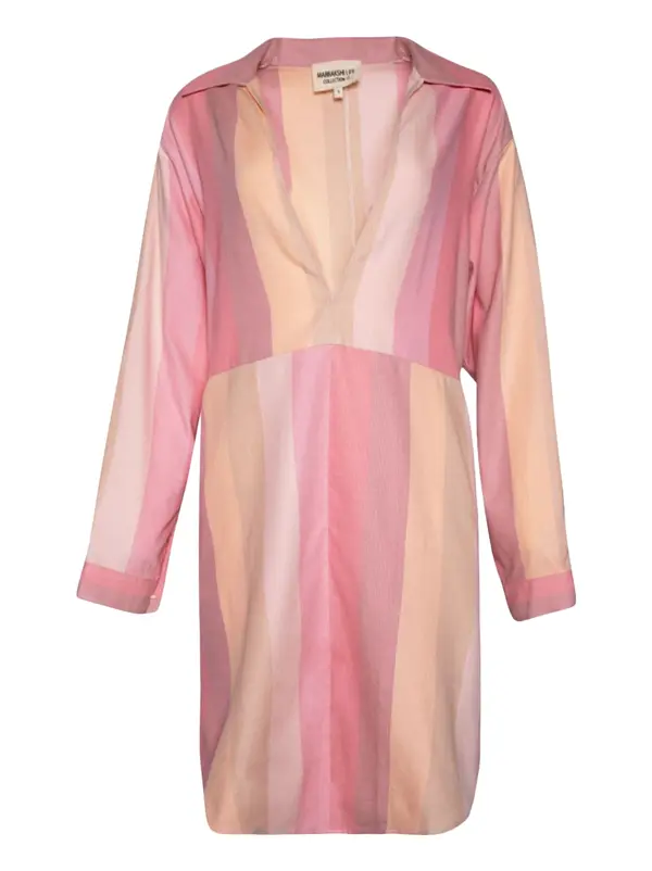 MARRAKSHI LIFE Stripe-print Tunic Dress - Pink