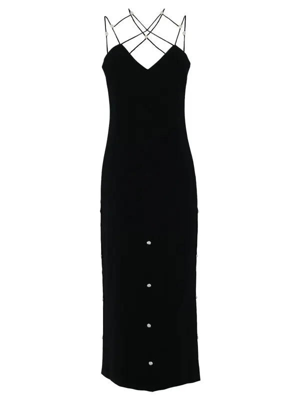 Stine Goya Christabel V-neck Maxi Dress - Black