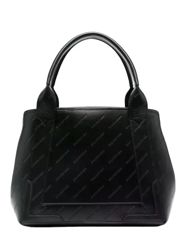 Balenciaga Debossed-logo Tote Bag - Black