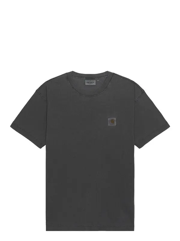Carhartt Work In Progress Short Sleeve Nelson T-shirt In Grey - Charcoal Garment Dyed
