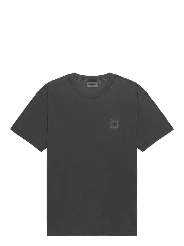 Carhartt Work In Progress Short Sleeve Nelson T-shirt In Grey - Charcoal Garment Dyed