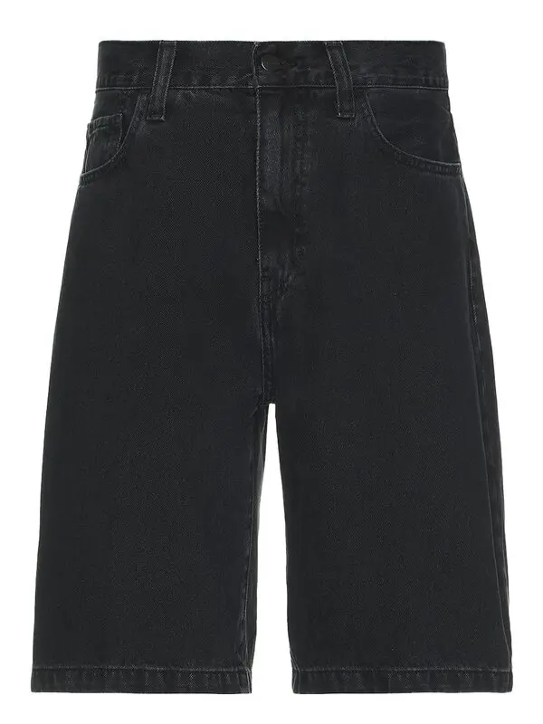 Carhartt Work In Progress Landon Denim Short - Black Stone Washed