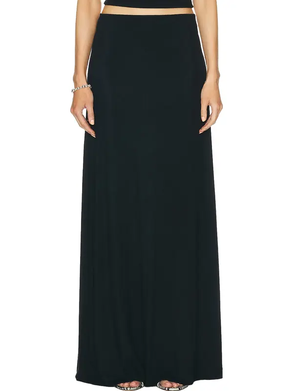 LESET Julien High-waist Maxi Skirt - Black