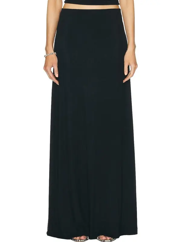LESET Julien High-waist Maxi Skirt - Black