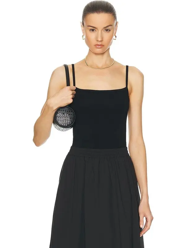 Matteau Everyday Singlet Top - Black