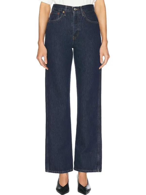 RE/DONE 90s High Rise Loose Jeans - Heritage Rinse