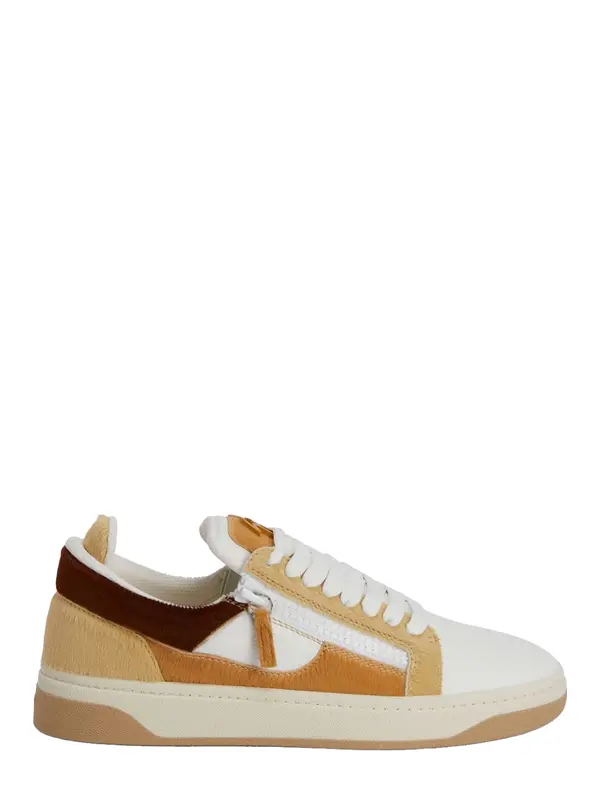 GIUSEPPE ZANOTTI Colour-block Low-top Sneakers - White