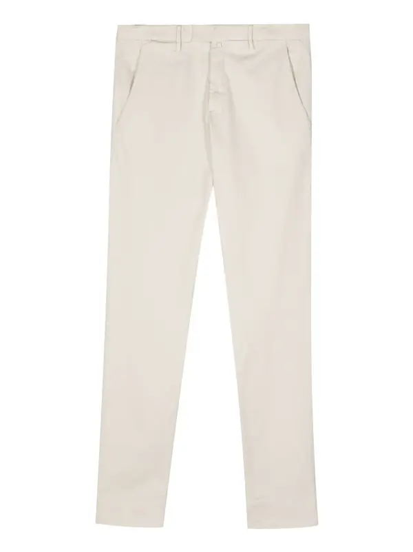 BRIGLIA 1949 Slim-cut Chino Trousers - White