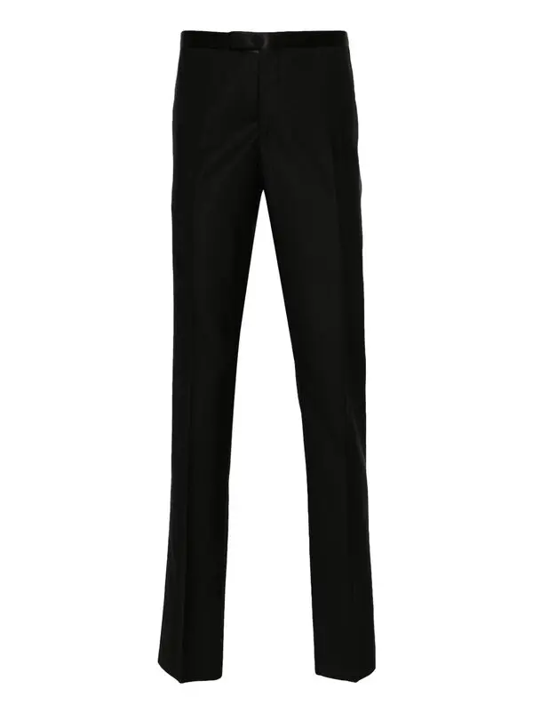 Boglioli Slim-cut Tailored Trousers - Black
