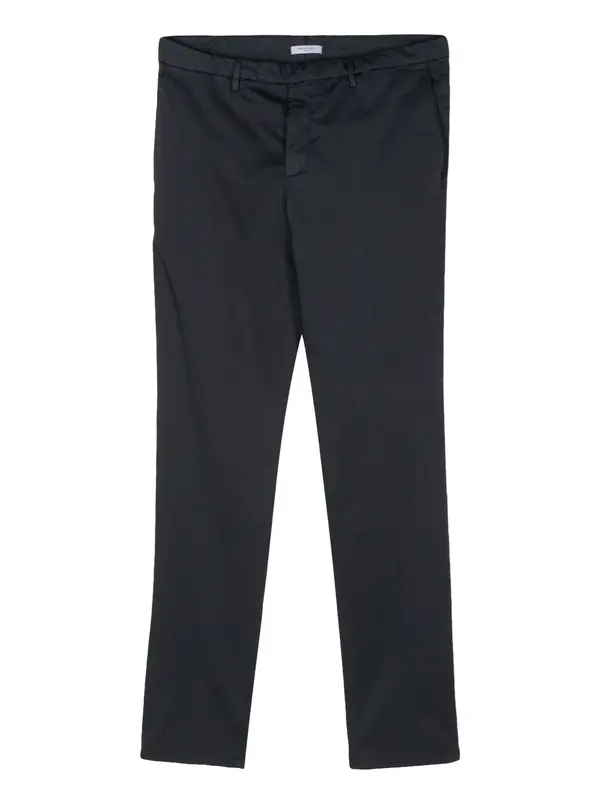 Boglioli Pressed-crease Straight-leg Trousers - Blue