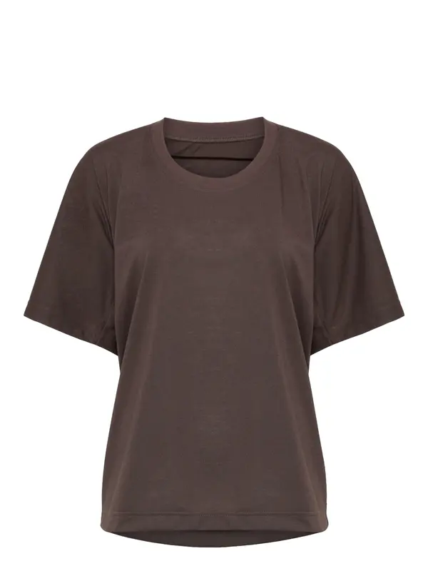 Issey Miyake Draped T-shirt - Brown