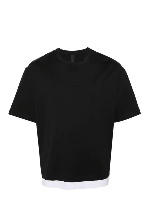 Neil Barrett Layered Cotton T-shirt - Black