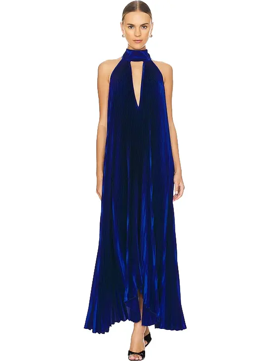 L'IDEE Opera Gown - Deep Azure
