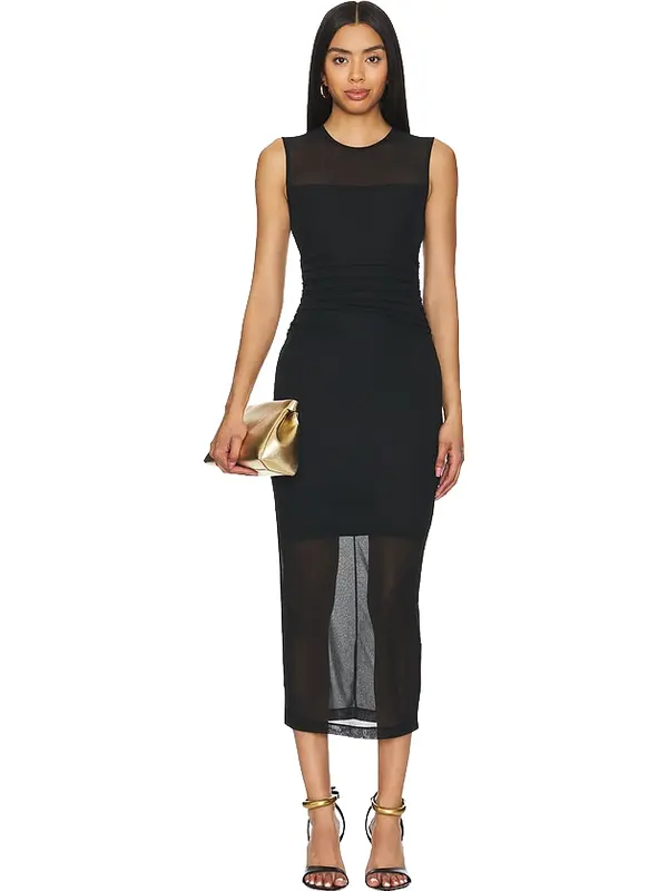 Amanda Uprichard Sleeveless Lyle Dress - Black