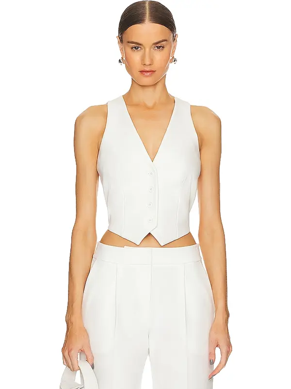 SANS FAFF Jessica Transparent Vest - White