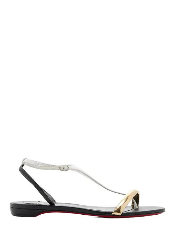 CHRISTIAN LOUBOUTIN Athinita Leather Sandals - Black,white