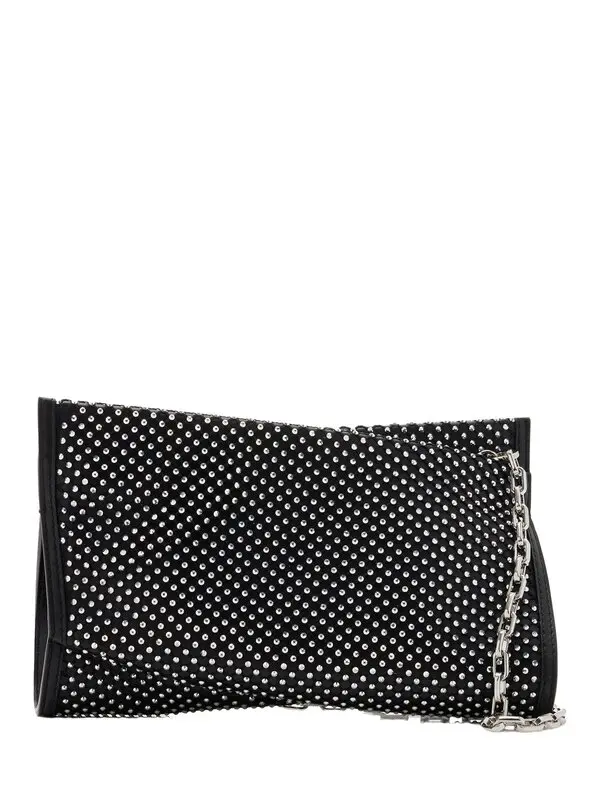 CHRISTIAN LOUBOUTIN Loubitwist Small Studded Clutch - Black