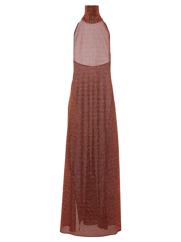 Oseree Lumière Maxi Dress - Brown