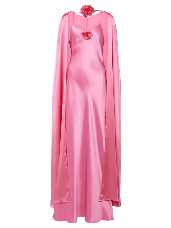 RODARTE Caped Silk Gown - Multicoloured