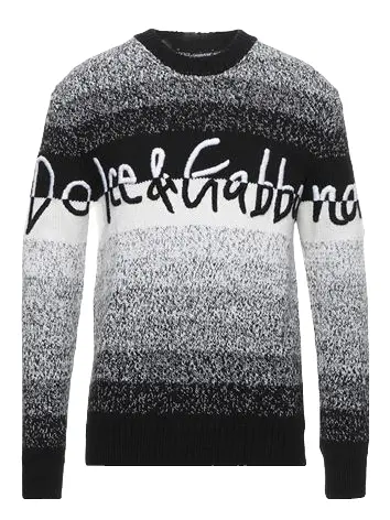Dolce & Gabbana Sweater In Virgin Wool, Viscose, Polyamide, And Cashmere - Black