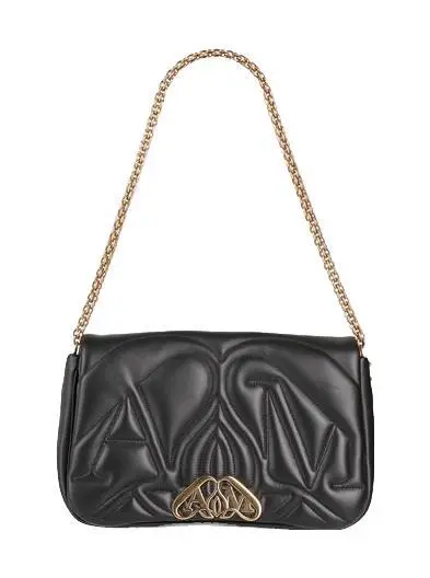 Alexander McQueen Leather Shoulder Bag - Black
