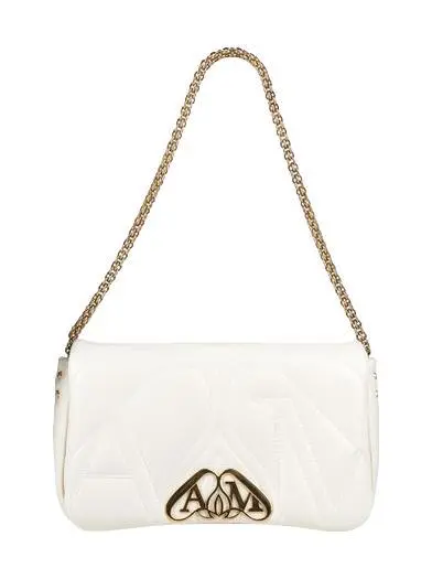 Alexander McQueen Leather Shoulder Bag - White