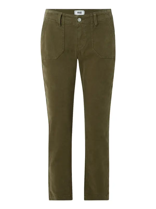 Paige Mayslie Mid-rise Straight-leg Jeans - Green