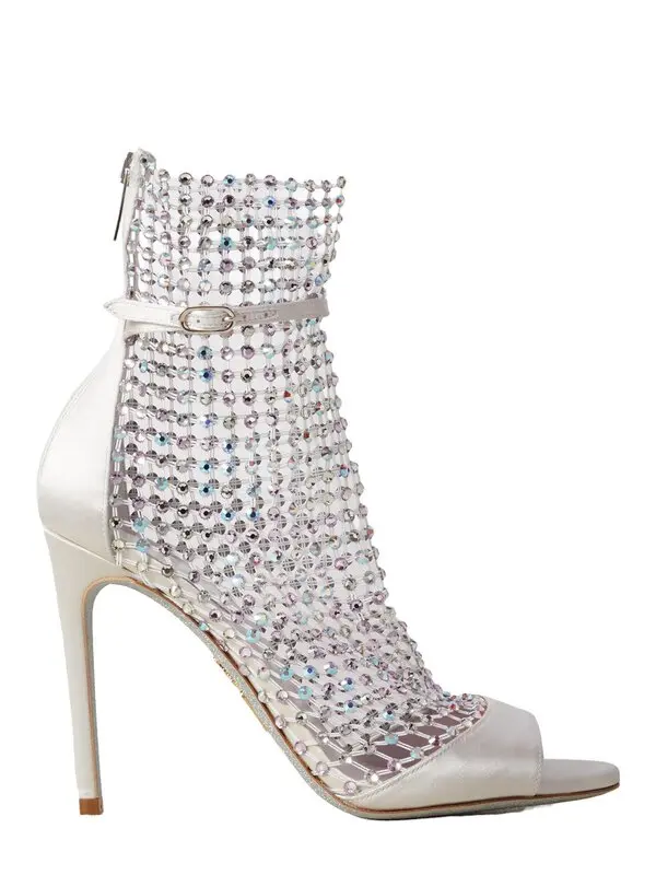 Rene Caovilla Galaxia Crystal-embellished Pumps - White