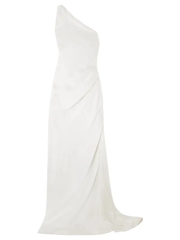 Tove Caroline One-shoulder Maxi Dress - White