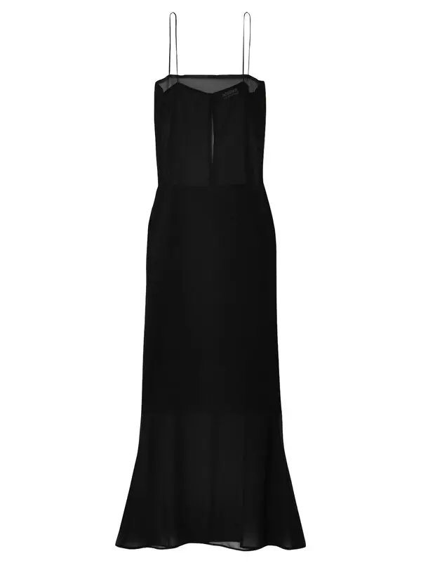 Jacquemus Brezza Crepe Gown - Black